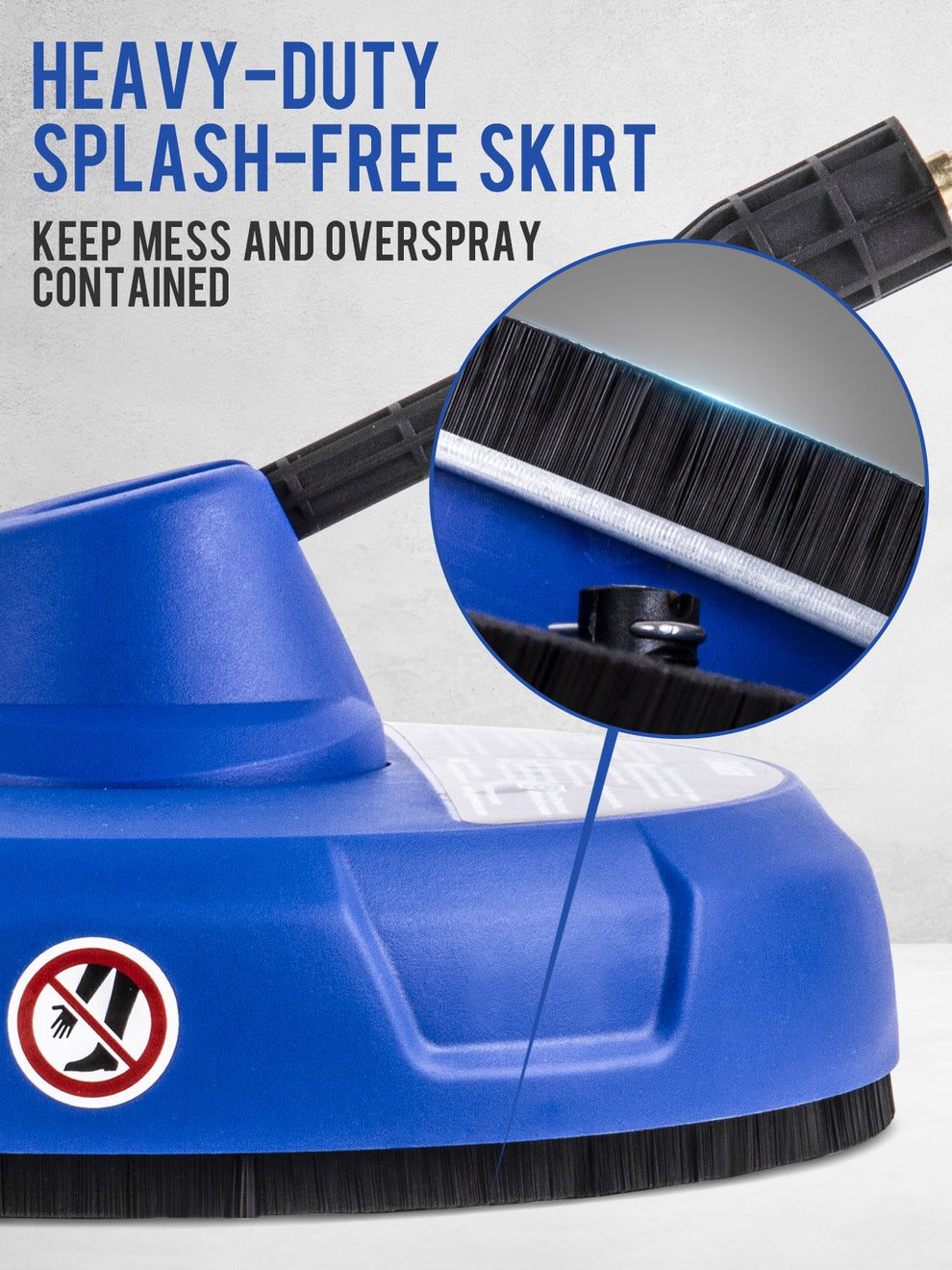 MEKOH 14" Pressure Washer Surface Cleaner Attachment, 2500 PSI Power W